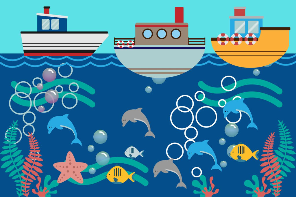 Nautical Vehicles At Sea Clipart Set - So Fontsy