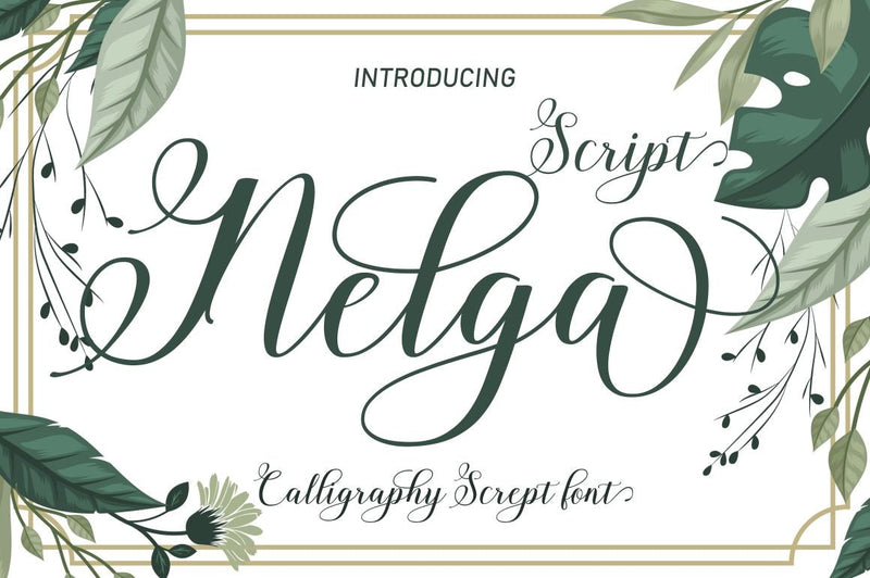 Nelga Script - So Fontsy