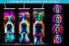 Neon Beagle Dog Tumbler Wrap 20 oz Sublimation PNG Bundle Free For ...