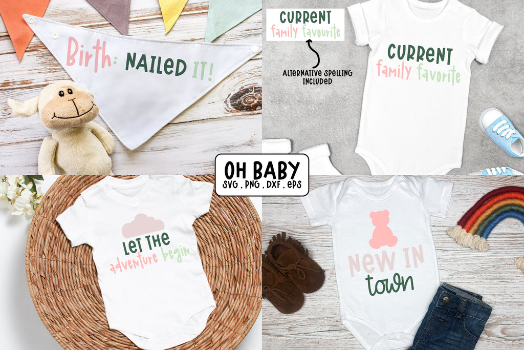 New Baby SVG Cut File | SVG Bundle - So Fontsy