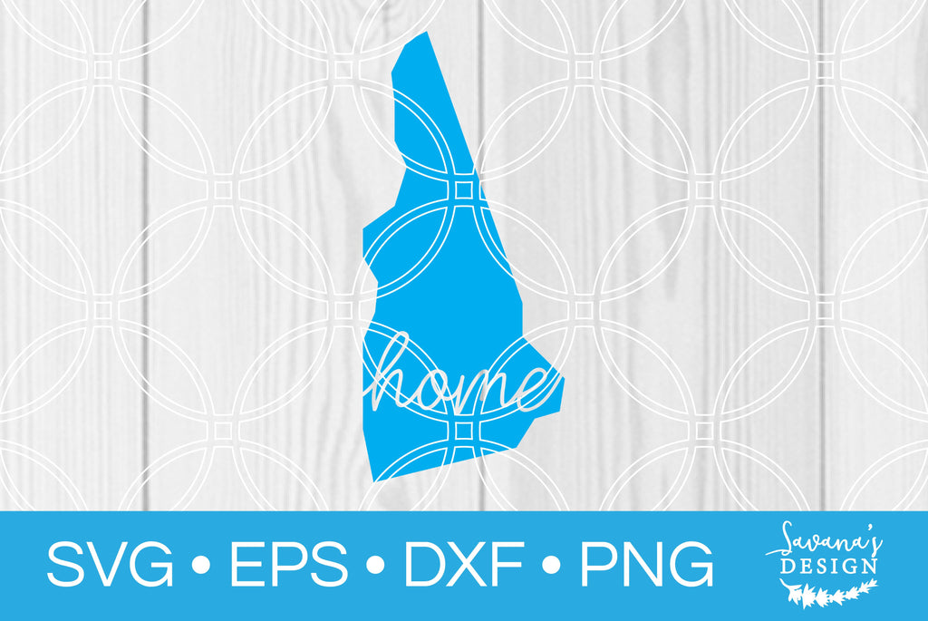 New Hampshire State with Home - So Fontsy