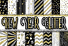 New Year Glitter Digital Paper - So Fontsy