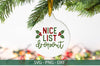 Nice List Dropout SVG-Funny Christmas SVG - So Fontsy