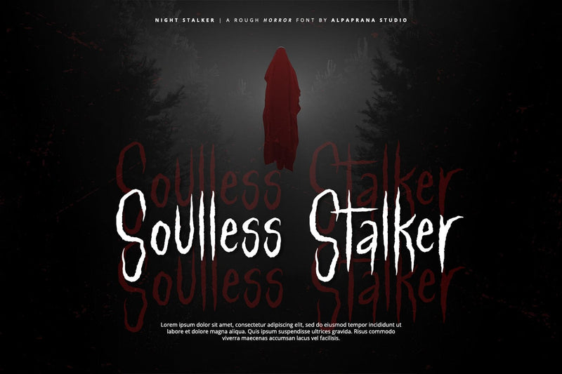 Night Stalker - Rough Font - So Fontsy