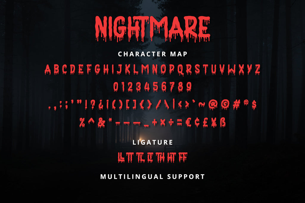 Nightmare - Horror Display Font - So Fontsy