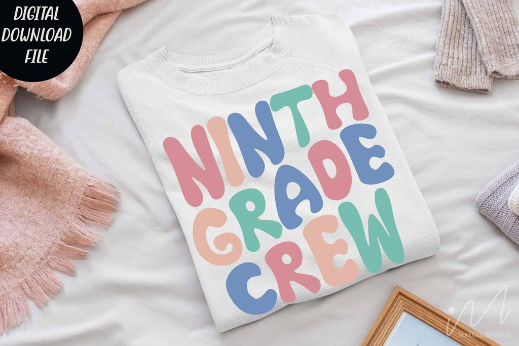 Ninth grade crew svg, Ninth grade teacher t shirt, Ninth grade group ...