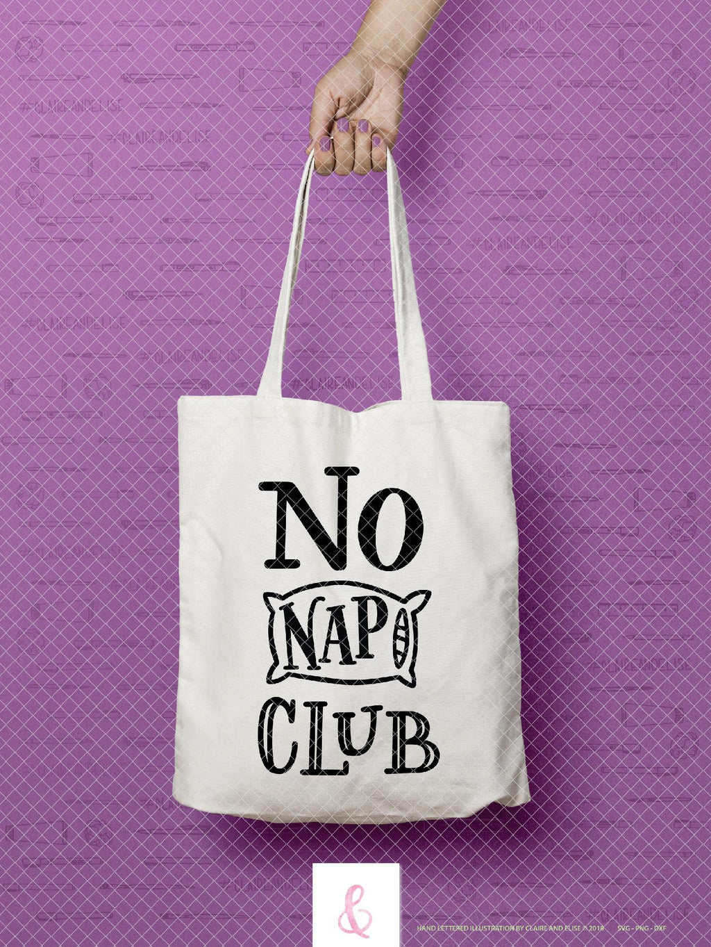 No Nap Club - SVG DXF PNG Cut File - So Fontsy