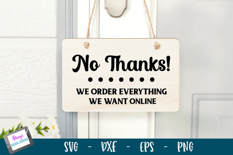 No Soliciting Sign Bundle | 6 Door Sign Designs - So Fontsy