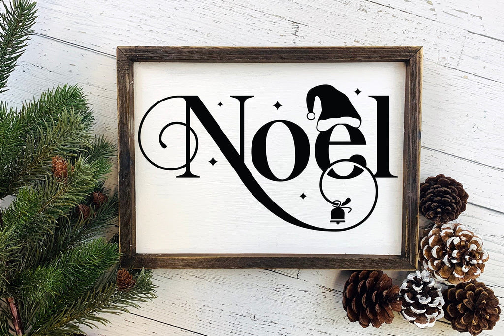 Noel SVG, Farmhouse Christmas Sign SVG - So Fontsy
