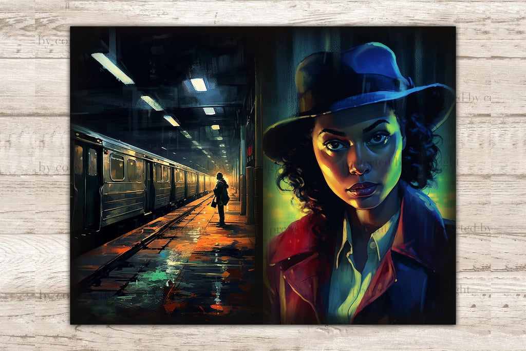 Noire Detective Ephemera | Art Noir Junk Journal Pages - So Fontsy