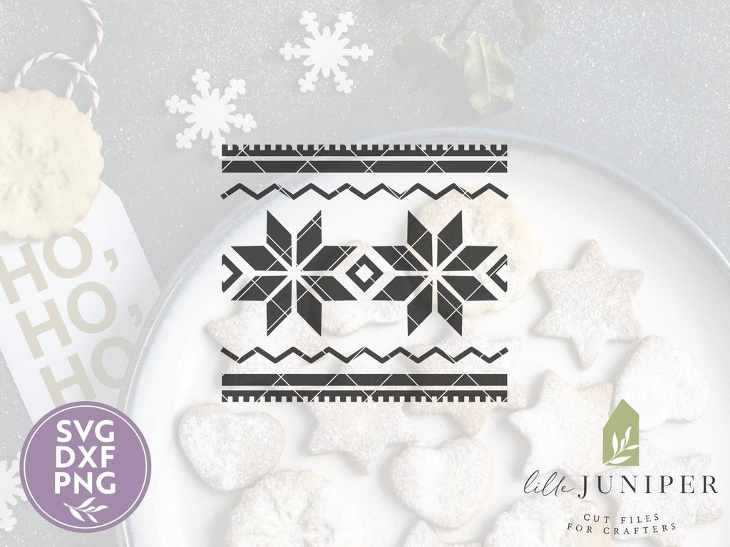 Nordic Pattern SVG | Christmas Snowflake SVG | Farmhouse Sign Design ...