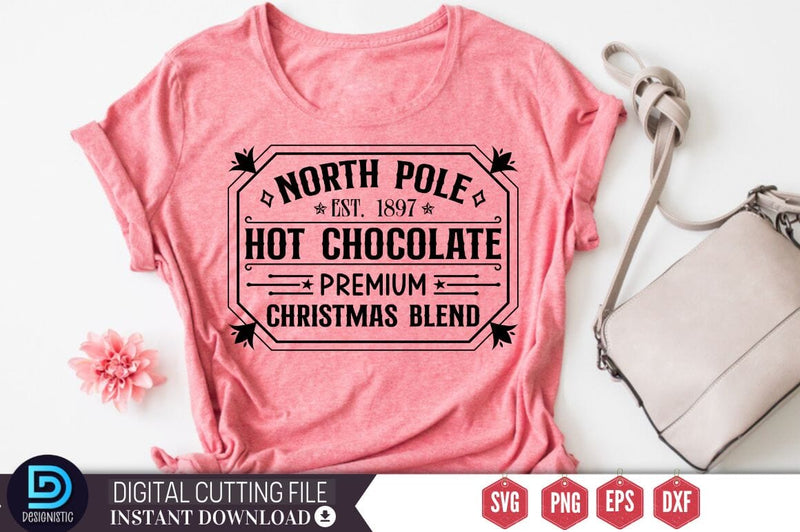 North pole est. 1897 hot chocolate premium christmas blend SVG - So Fontsy