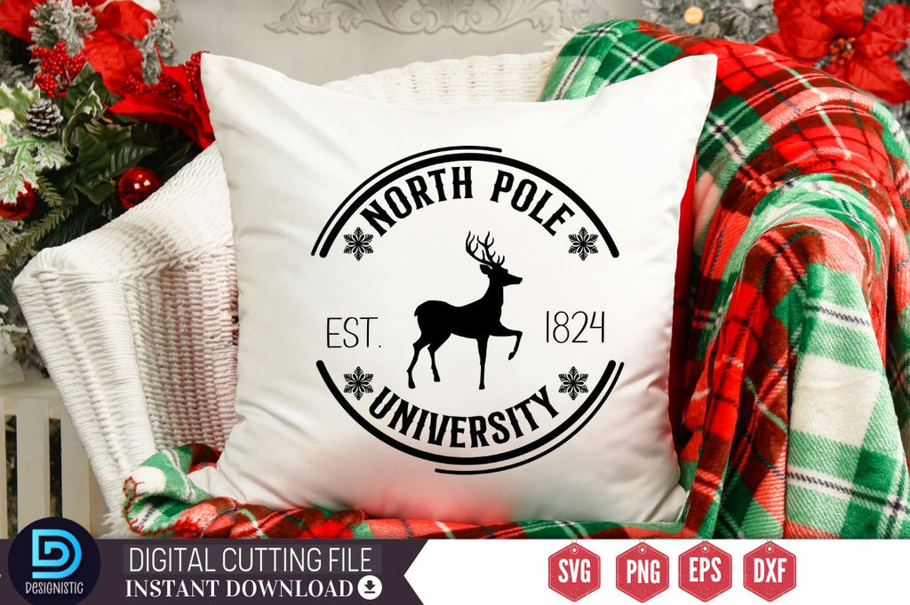 North pole est.1824 university SVG - So Fontsy