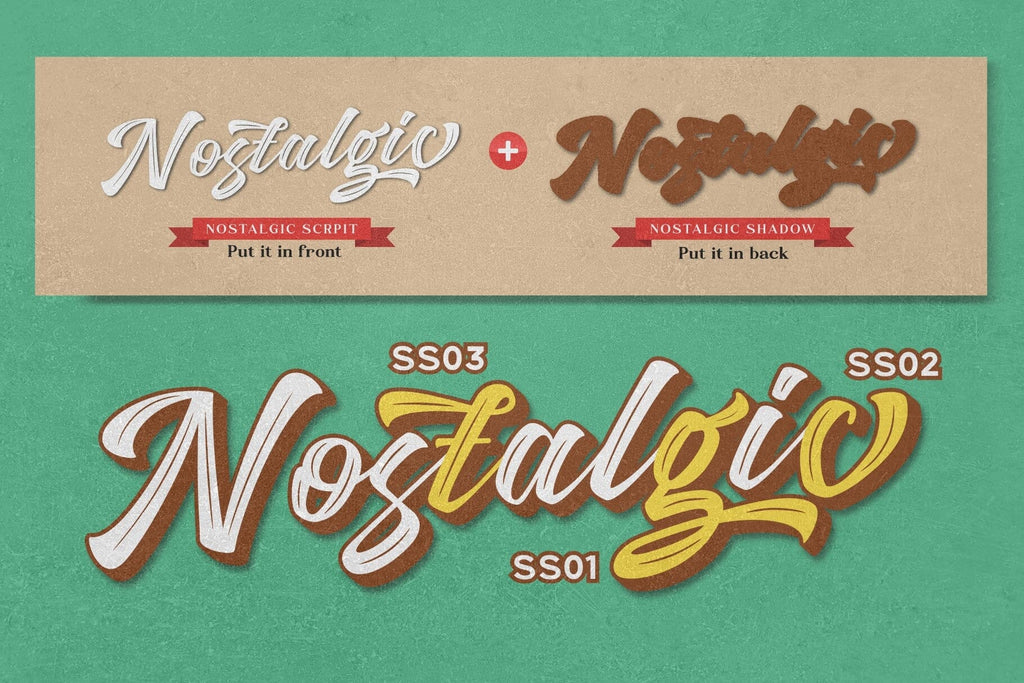Nostalgic - Classic font style - So Fontsy