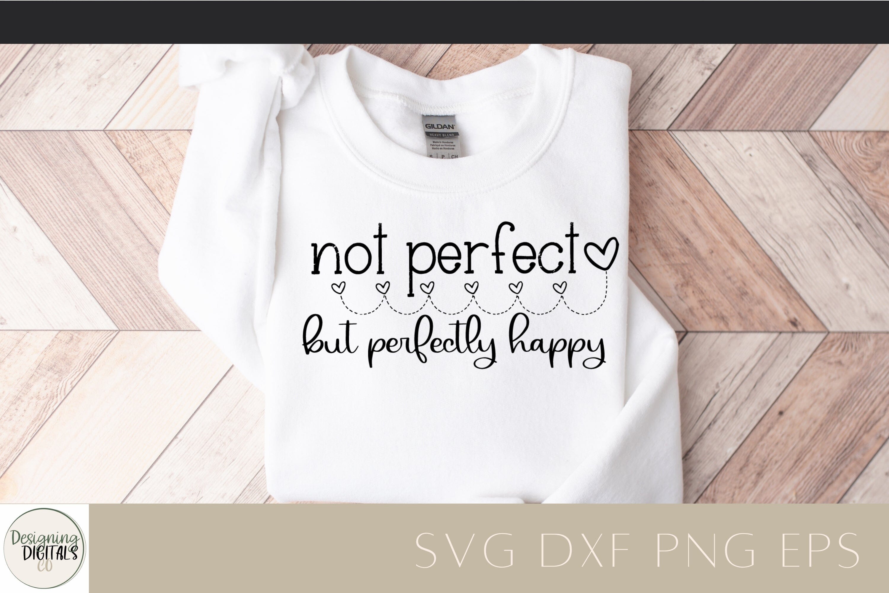 Not Perfect SVG, Inspirational SVG, Positive Quotes, Cute SVG Design ...