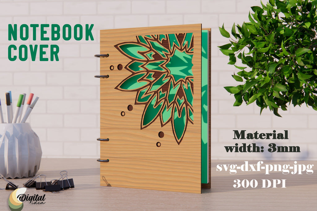 Notebook Cover Laser Cut. 3D Laser Cut. Notebook Cover Laser Cut Files ...