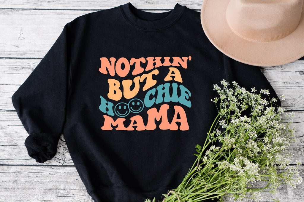 Nothin But A hoochie Mama svg, wavy style svg, EPS PNG Cricut Instant ...