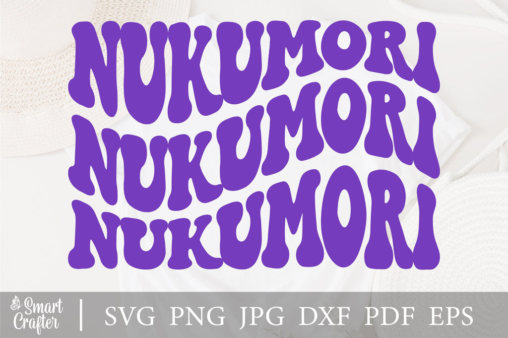 Nukumori svg, wavy style Stacked EPS PNG Cricut Instant Download - So ...
