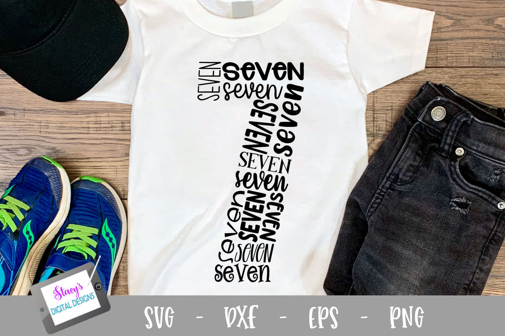 Number Word Art Bundle - 10 Number Typography Designs - So Fontsy