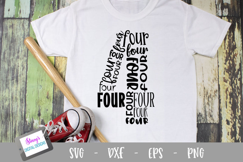 Number Word Art Bundle - 10 Number Typography Designs - So Fontsy