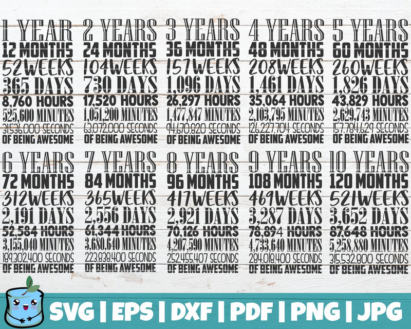 Numbers SVG Bundle - So Fontsy