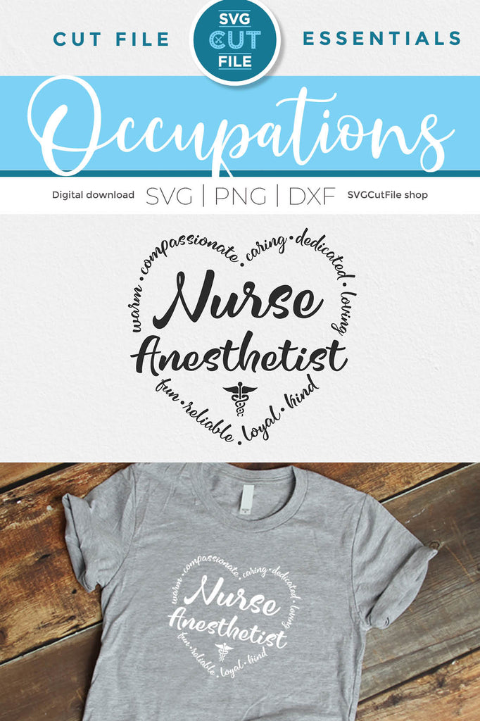 Nurse Anesthetist svg-CRNA design - So Fontsy