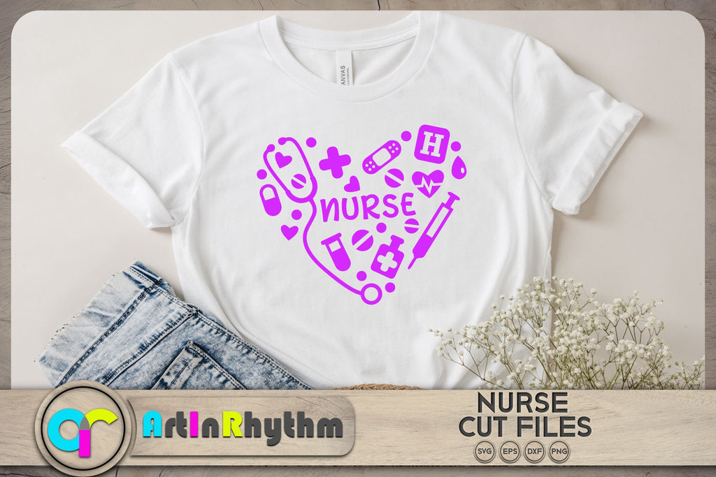 Nurse heart SVG - So Fontsy