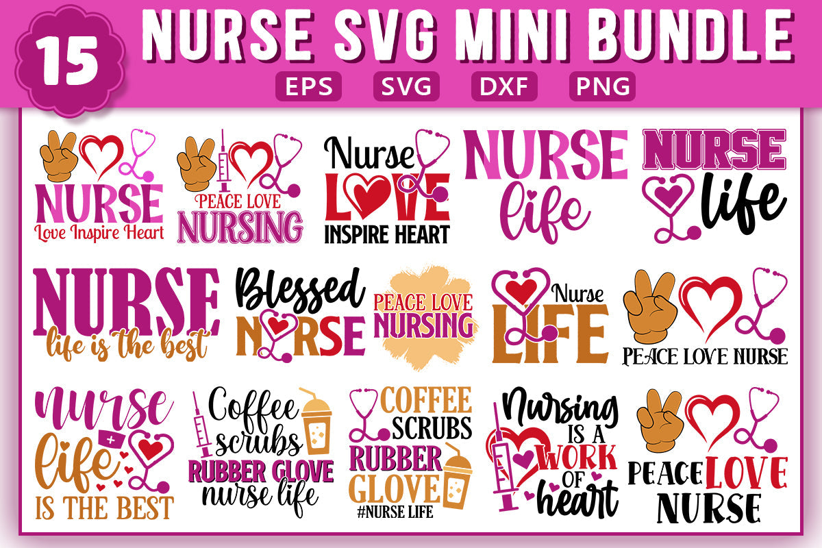 Nurse SVG Mini Bundle - So Fontsy