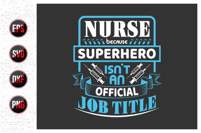Nurse typographic slogan design Bundle. - So Fontsy