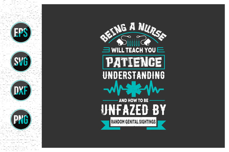 Nurse typographic slogan design, Nurses quotes svg bundle. - So Fontsy