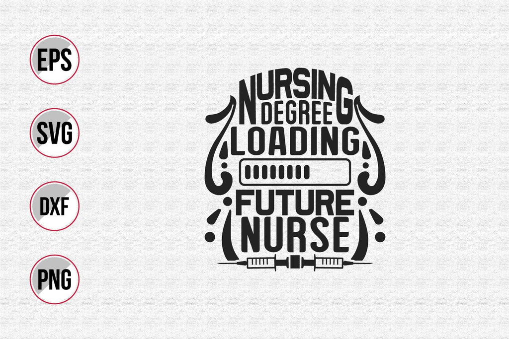 Nurse typographic slogan design. - So Fontsy