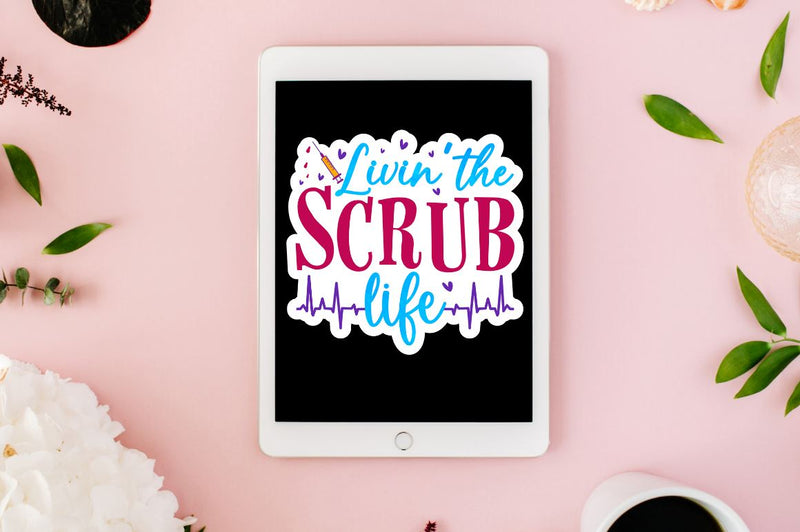 Nursing Printable Stickers Png Bundle - So Fontsy