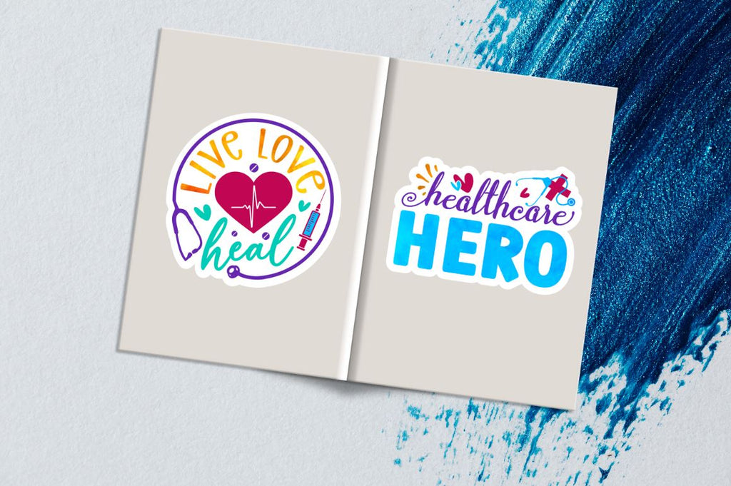 Nursing Printable Stickers Png Bundle - So Fontsy