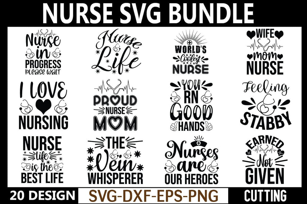 Nursing svg bundle - So Fontsy