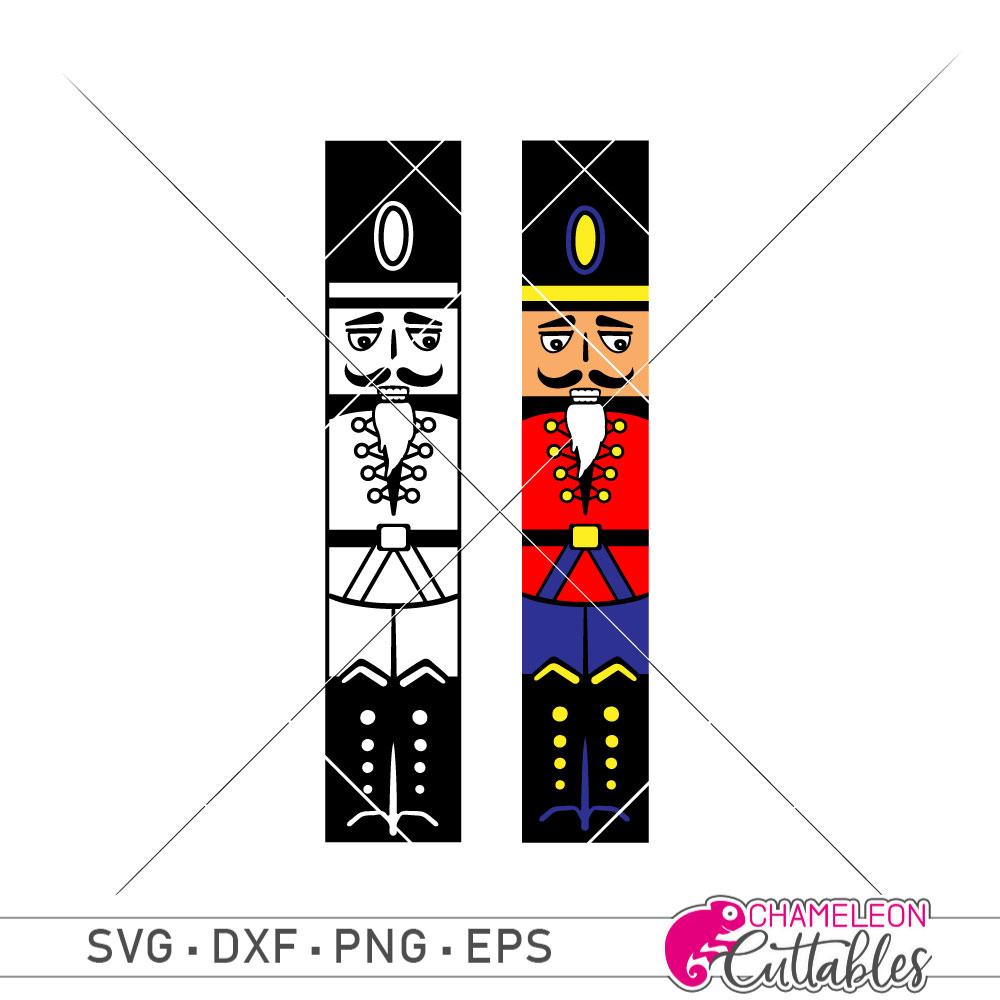 Nutcracker Christmas SVG file for long front door porch sign (3 sizes ...