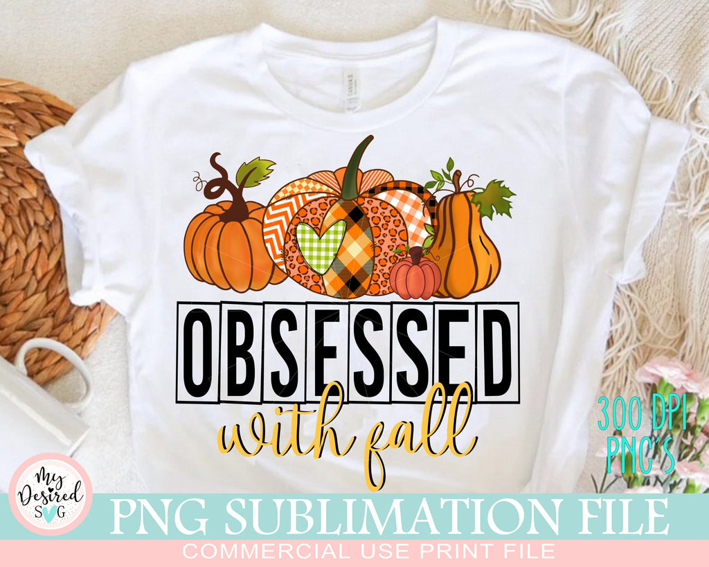 Obsessed with Fall PNG, Fall Vibes PNG - So Fontsy