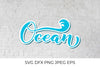 Ocean calligraphy hand lettering - So Fontsy