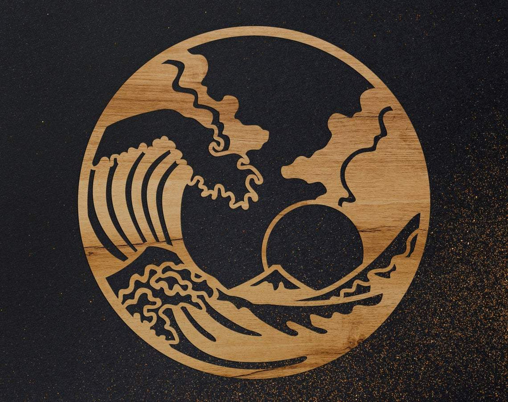 Ocean scenery svg, waves svg, dxf files for plasma, cnc files for wood ...