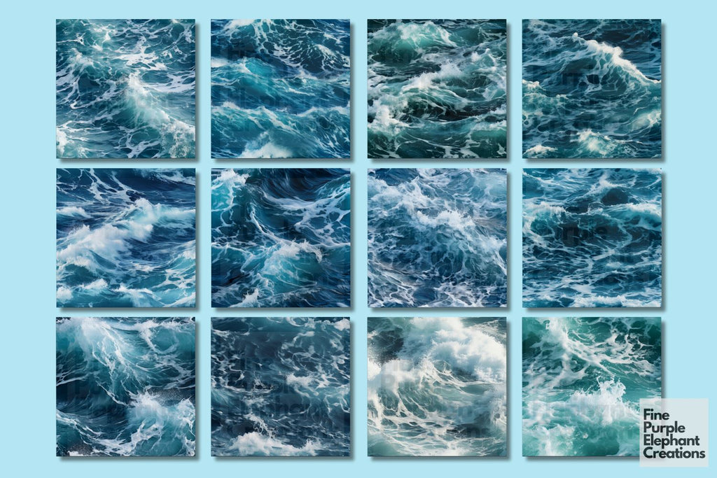 Ocean Water Waves Texture - So Fontsy