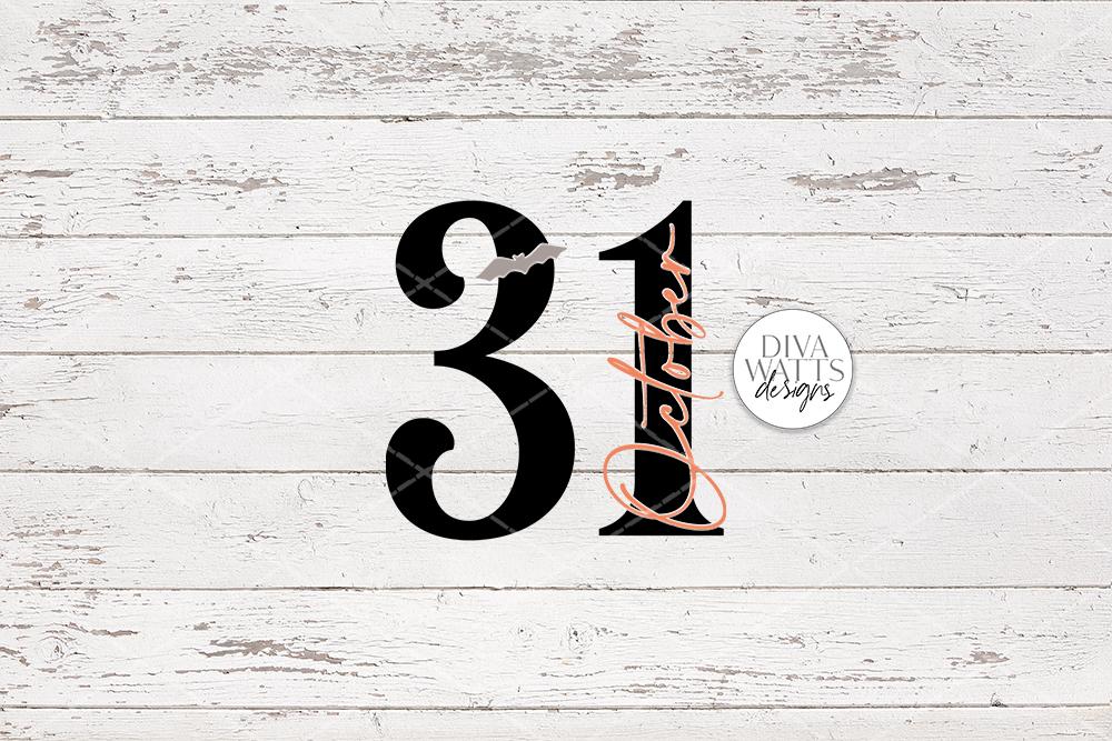 October 31 SVG | Halloween Sign Design - So Fontsy