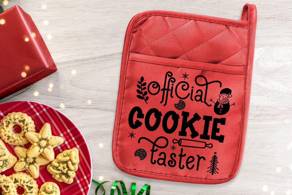 Official Cookie Taster SVG I Christmas Pot Holders SVG I PNG - So Fontsy