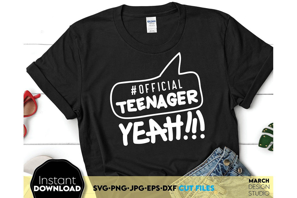 Official Teenager SVG | Teenager Birthday Shirt SVG Teenager Birthday ...
