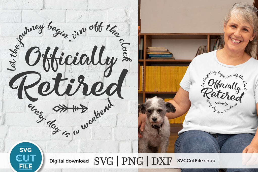 Officially Retired svg - So Fontsy