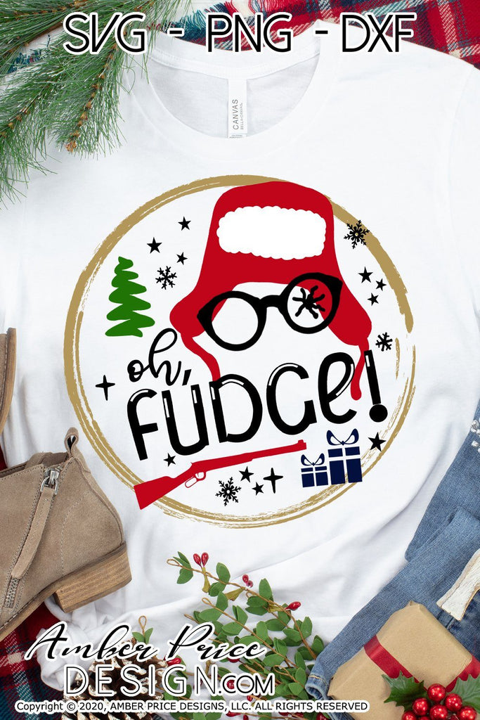 Oh, Fudge! Ralphie themed Christmas Story SVG PNG DXF | Amber Price ...