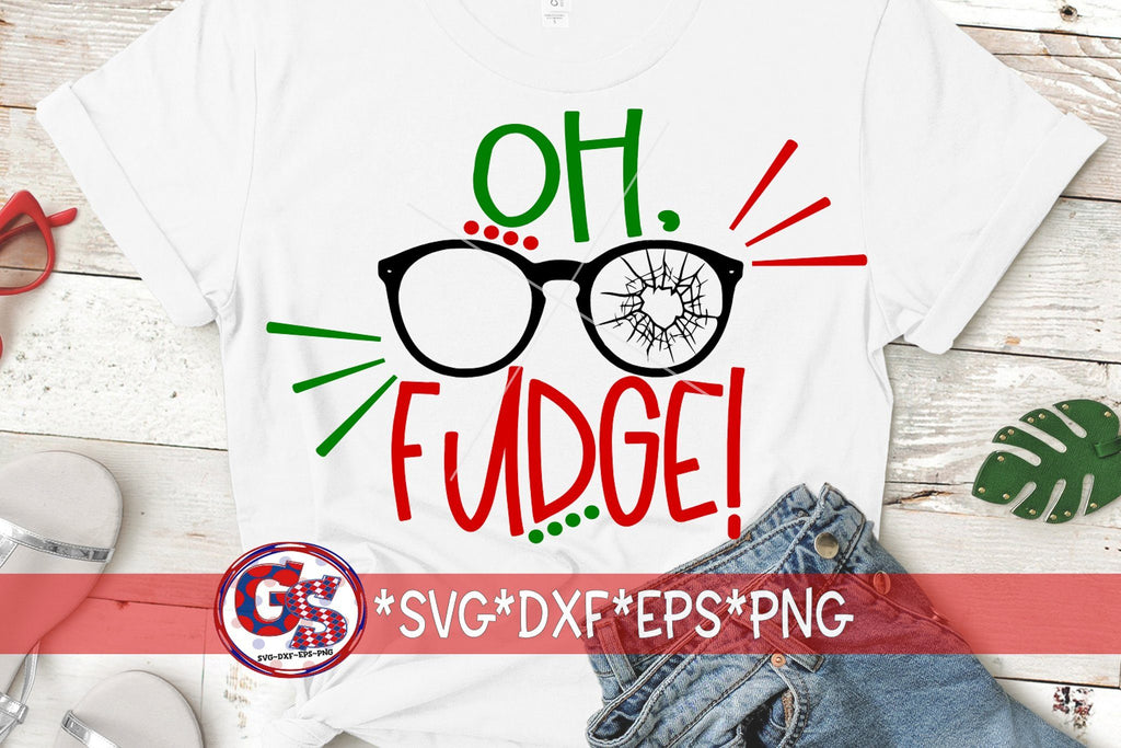 Oh Fudge! SVG DXF EPS PNG-Christmas SVG - So Fontsy