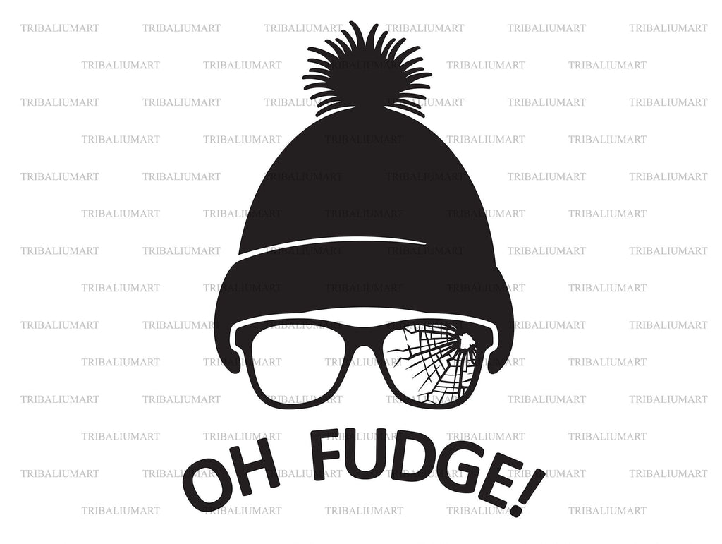 Oh, Fudge. Cut files for Cricut. Clip Art silhouettes (eps, svg, pdf ...