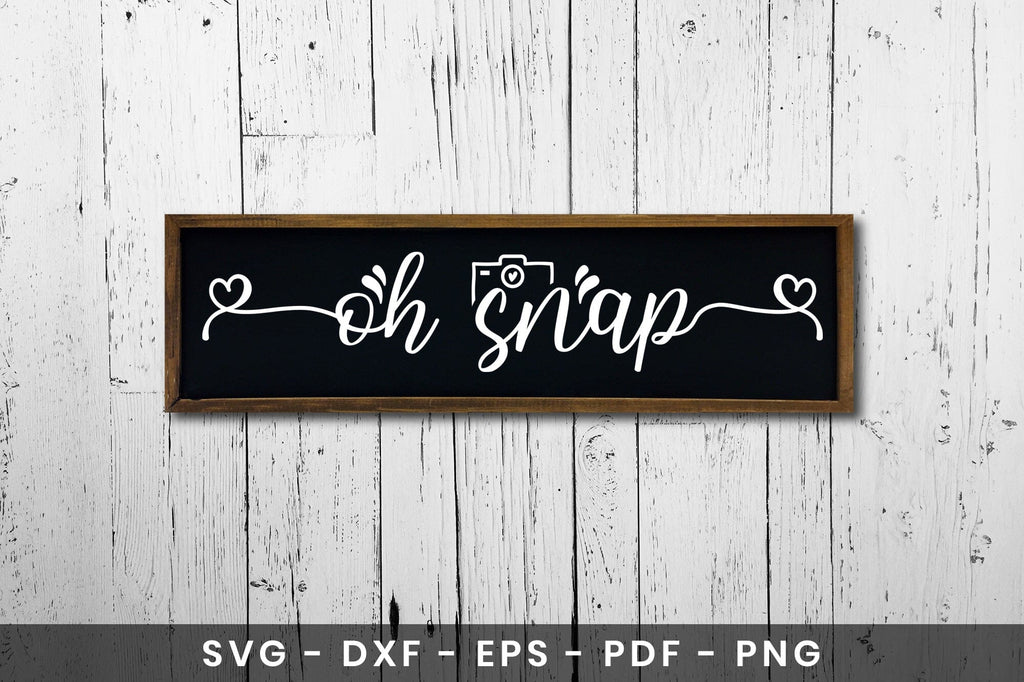 Oh Snap SVG, Thanksgiving Sign SVG - So Fontsy