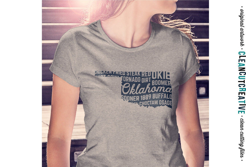 Oklahoma State design - Word Art SVG file - So Fontsy