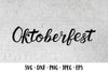 Oktoberfest hand lettered SVG. Bavarian beer festival - So Fontsy