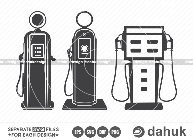 Old Gas Pump SVG, Petrol Pump SVG, Gasoline SVG, Retro Gash Pump, Gash ...